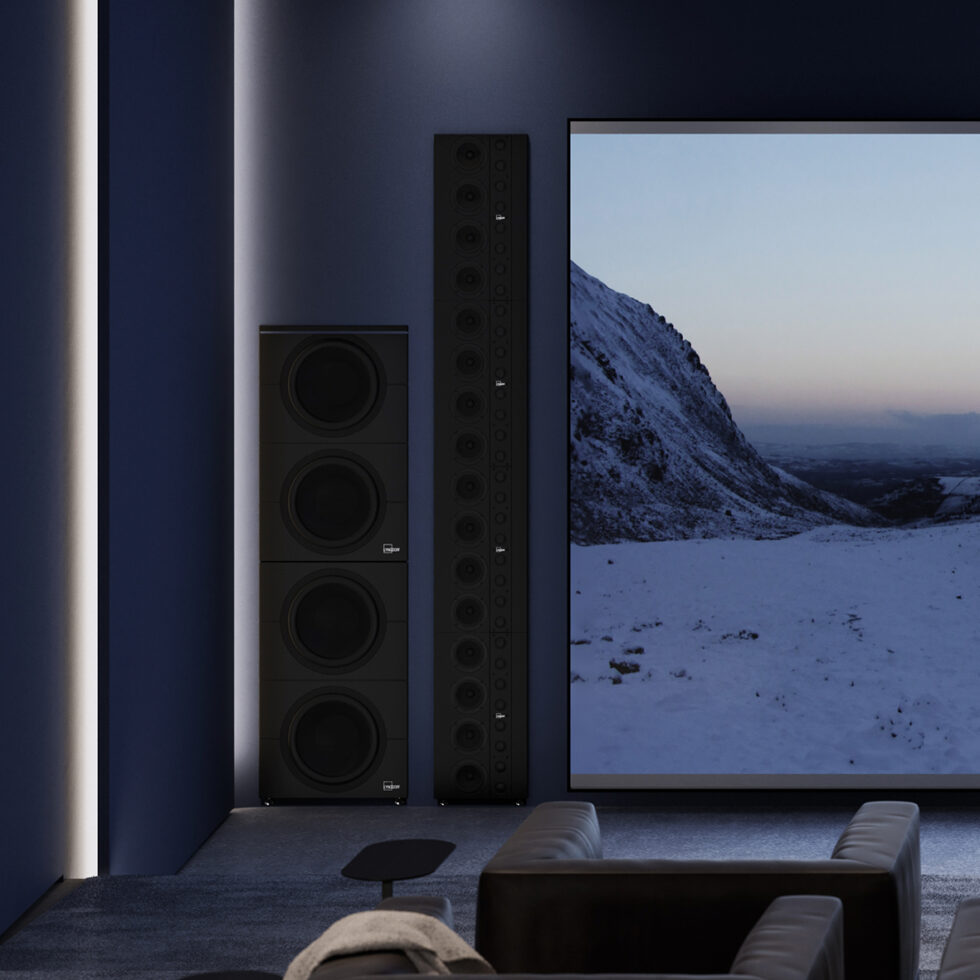 LS-1000 line source speakers from Lyngdorf Audio